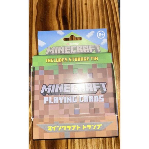 Games | Minecraft Playing Cards Standard Card Deck In Collector Storage ...